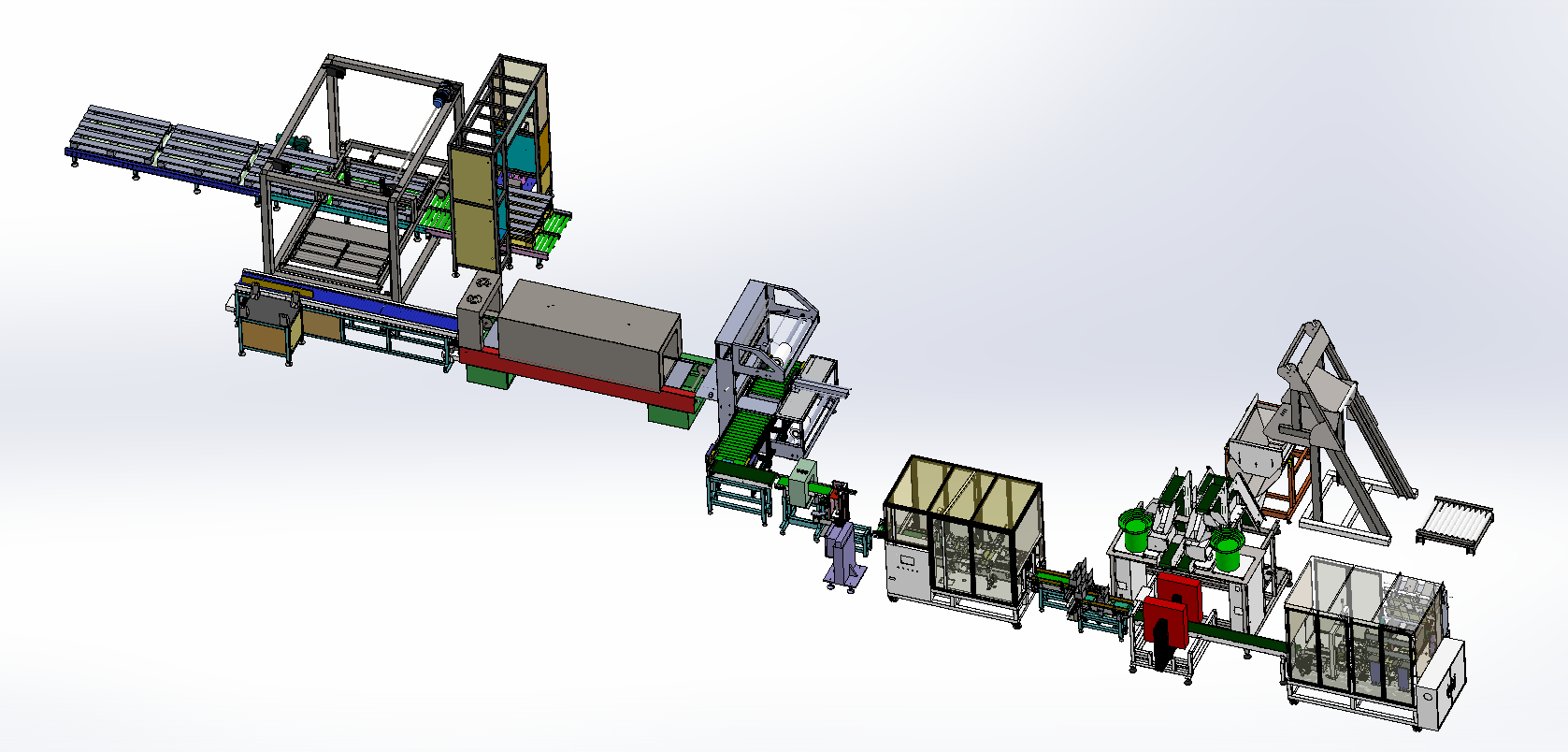 Fastener sorting and packing line - Feiyu Machine